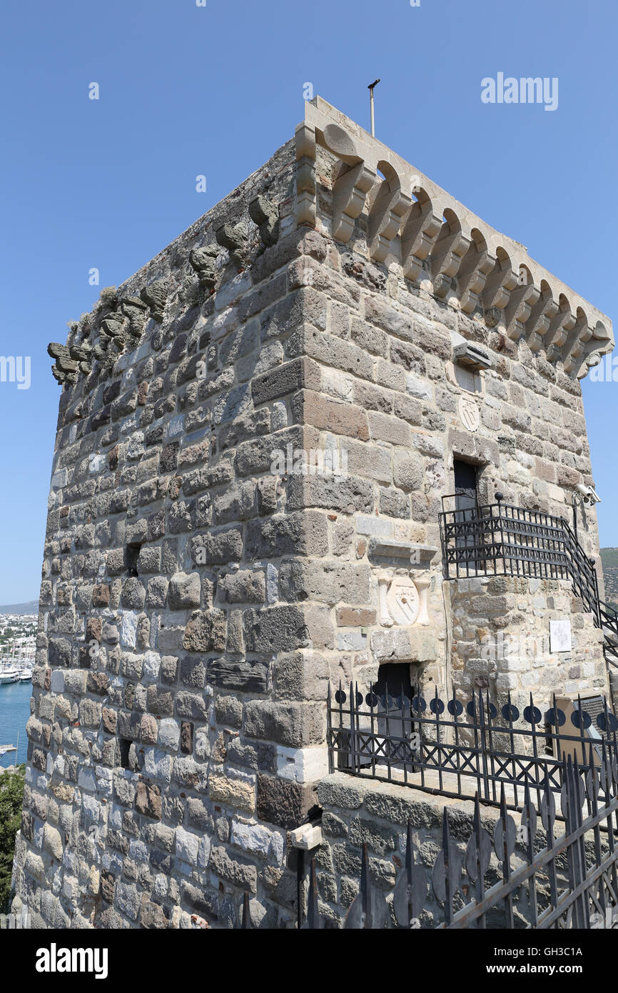 Bodrum Castle in Aegean Coast of Turkey Stock Photo - Alamy