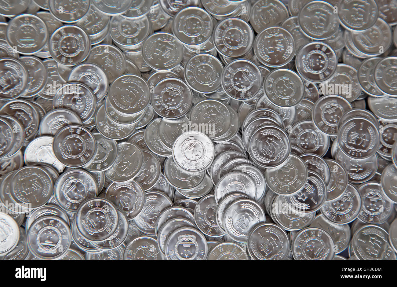 Huge pile of the China coins Stock Photo - Alamy