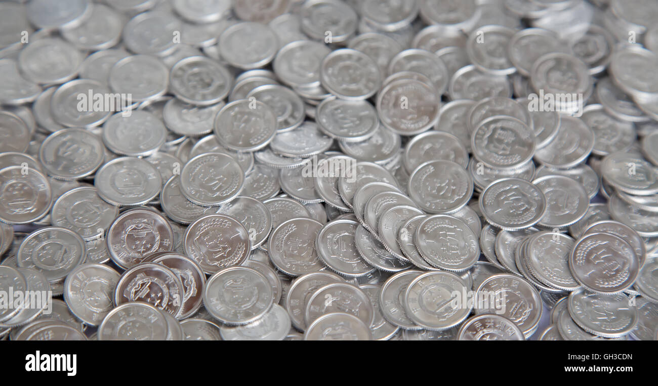 Huge pile of the China coins Stock Photo - Alamy