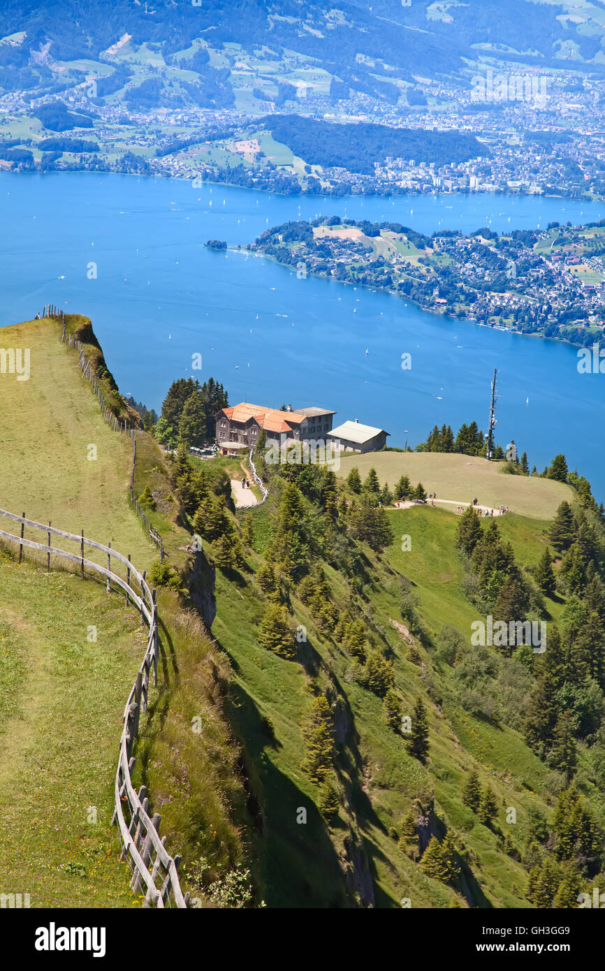 View from the top of the Rigi mountain Stock Photo - Alamy