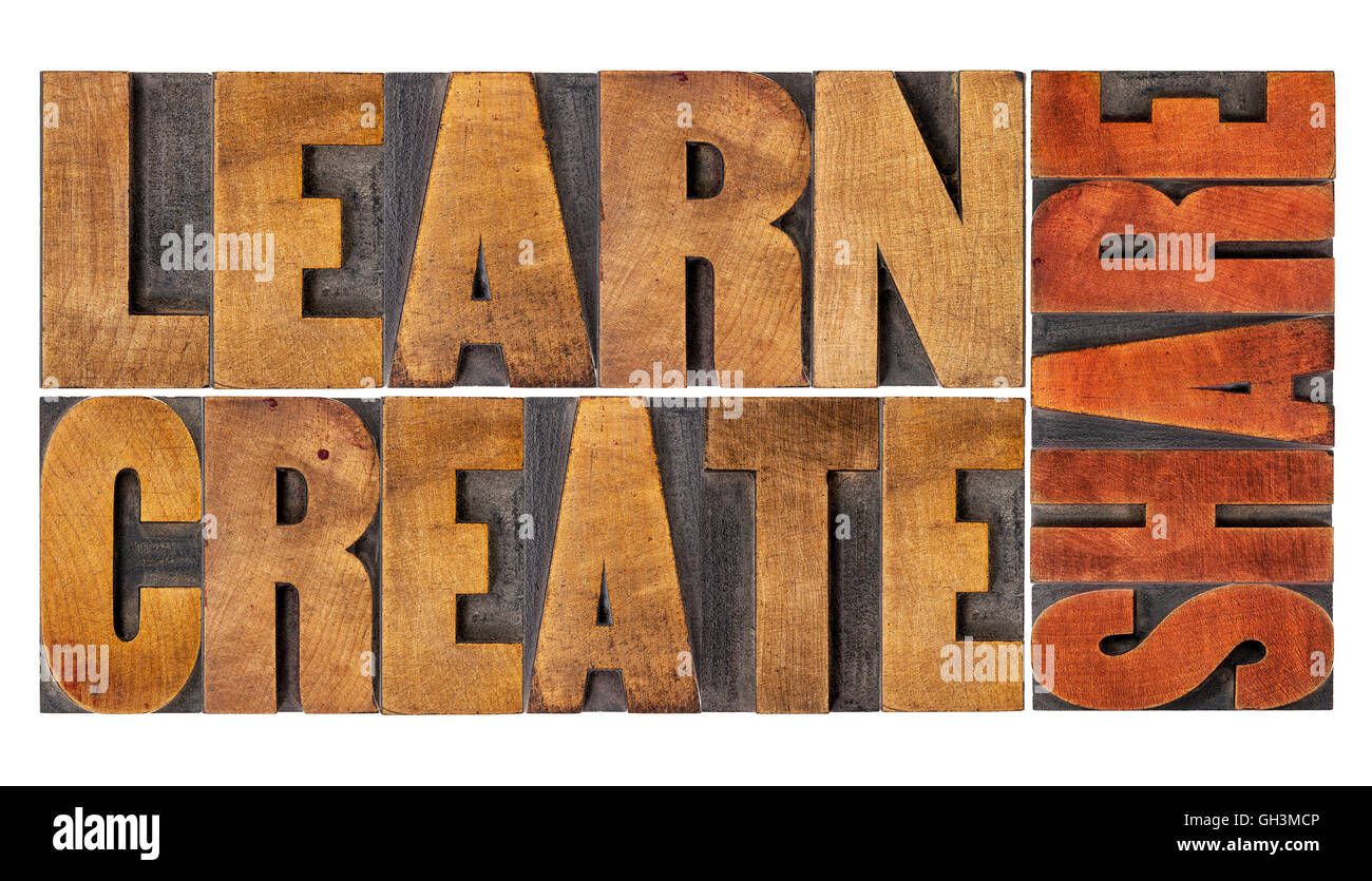 learn, create and share motivational word abstract in vintage ... learn, create and share motivational word abstract in vintage ...