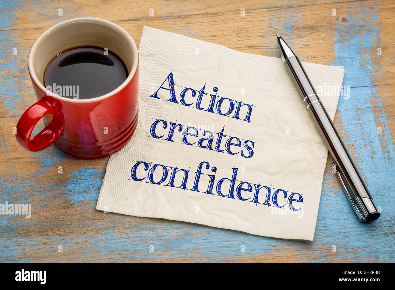 Action created confidence hi-res stock photography and images - Alamy