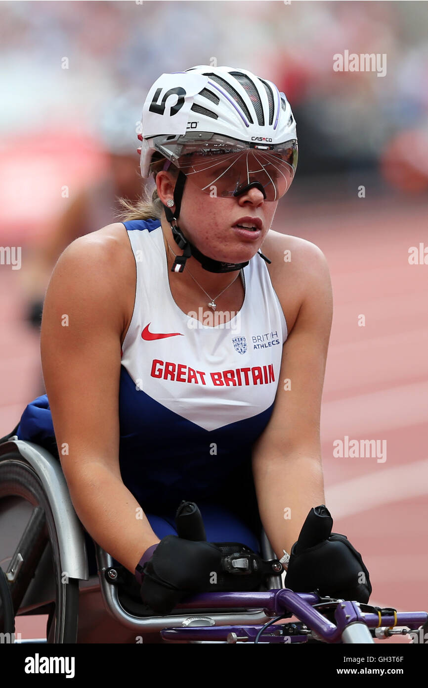 Hannah COCKROFT competing in the Women's 100m T34, 2016 IPC Anniversary ...