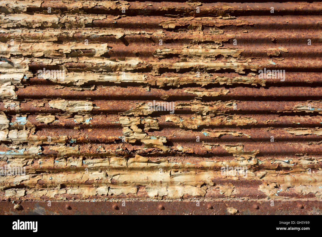 Old store front - rusty metal shutter Stock Photo - Alamy