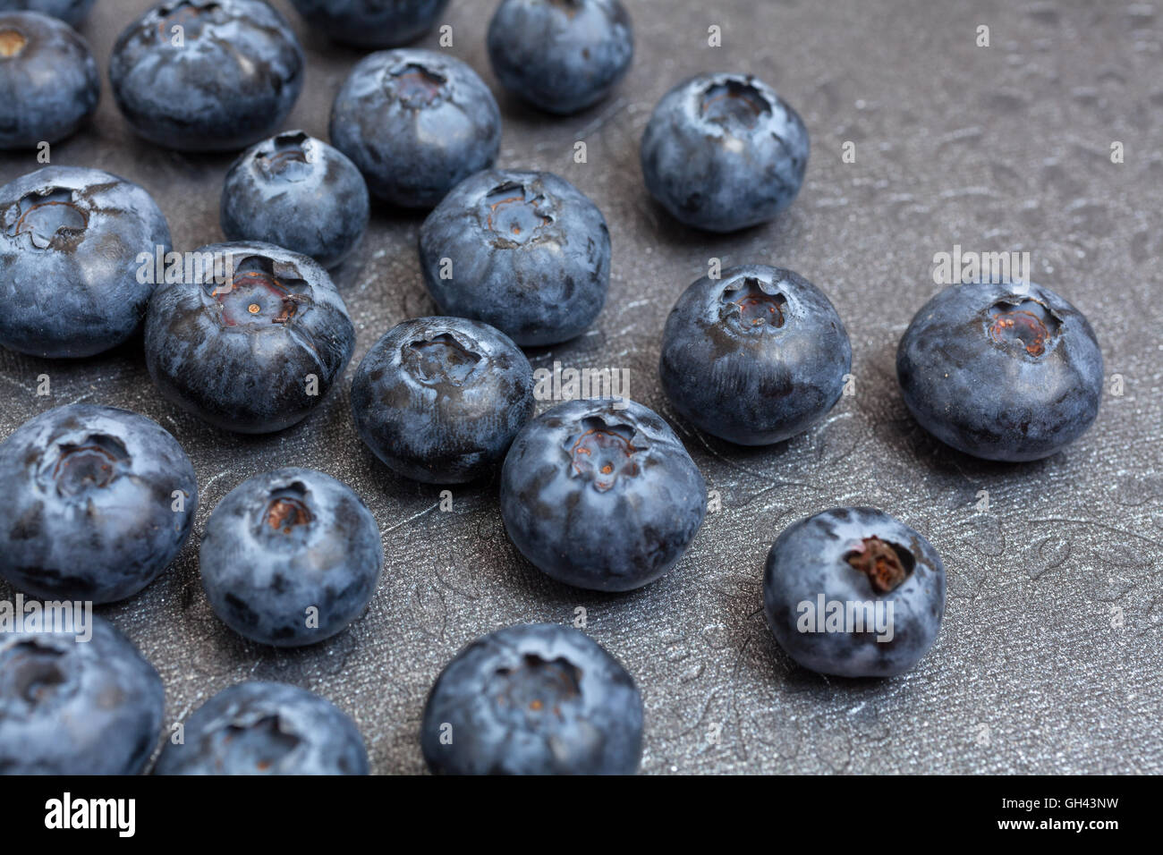 Blueberry on wooden table background Stock Photo - Alamy