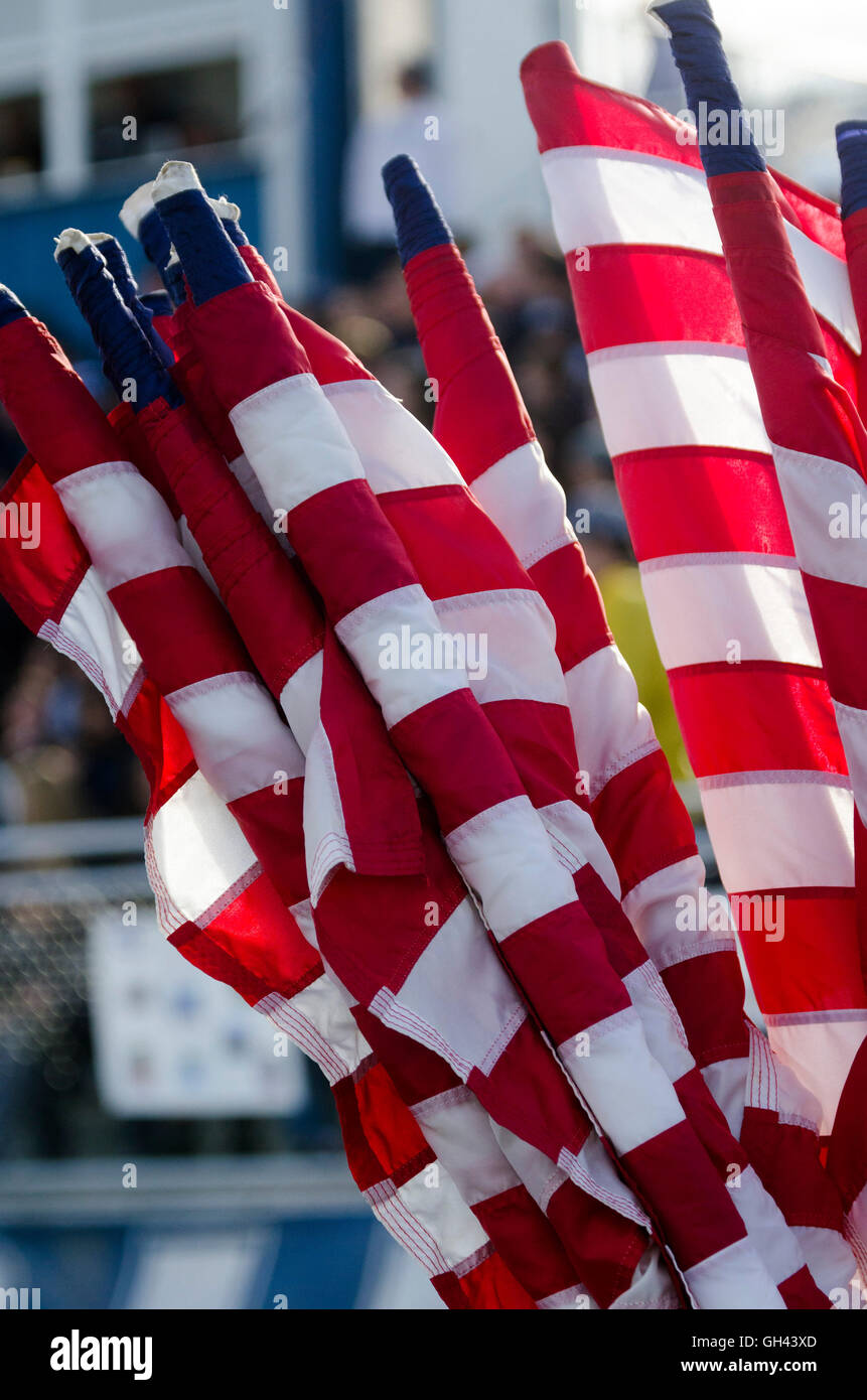 American flags rolled up Stock Photo - Alamy