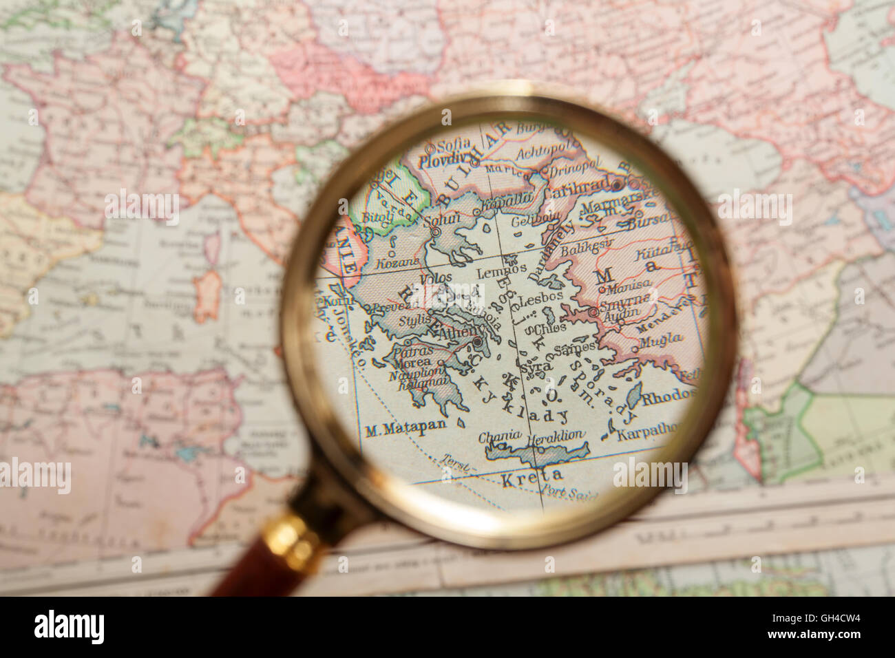 Greece Map Pin High Resolution Stock Photography and Images - Alamy