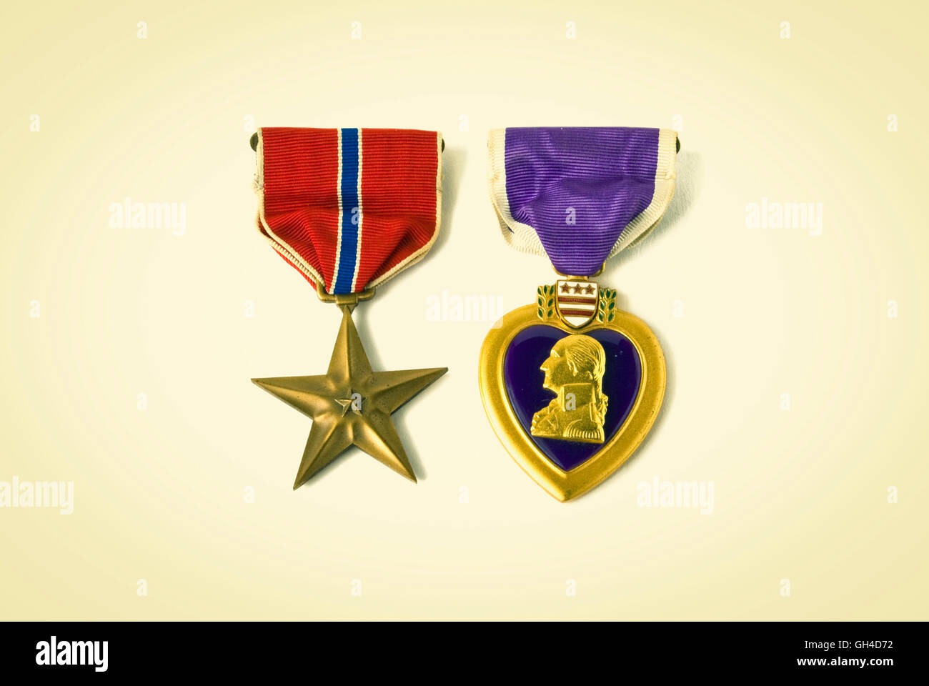 US Army Air Force Purple Heart Bronze Star Group Named Damn