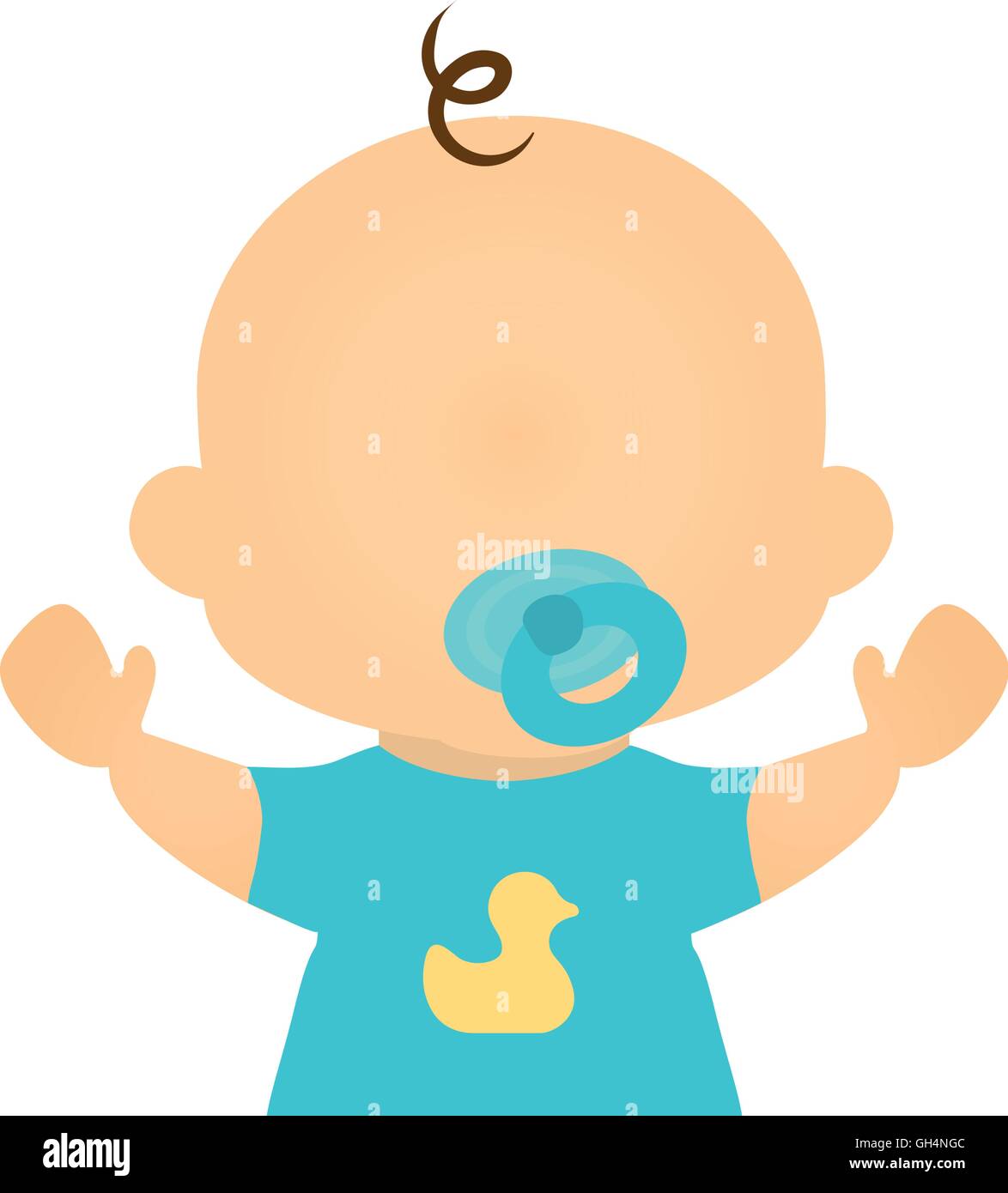 boy baby cute little childhood icon. Vector graphic Stock Vector Image ...