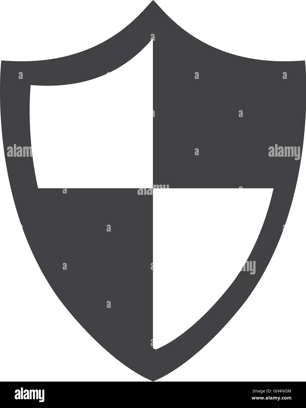 shield security system icon. Vector graphic Stock Vector Image & Art ...