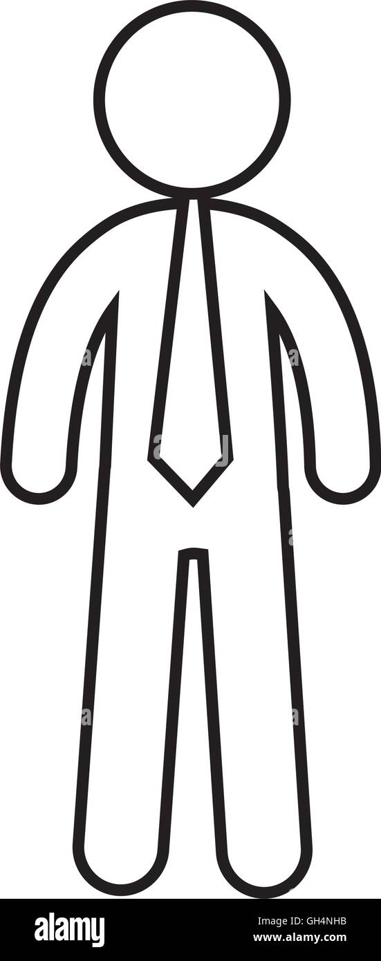 man male pictogram silhouette icon. Vector graphic Stock Vector Image ...