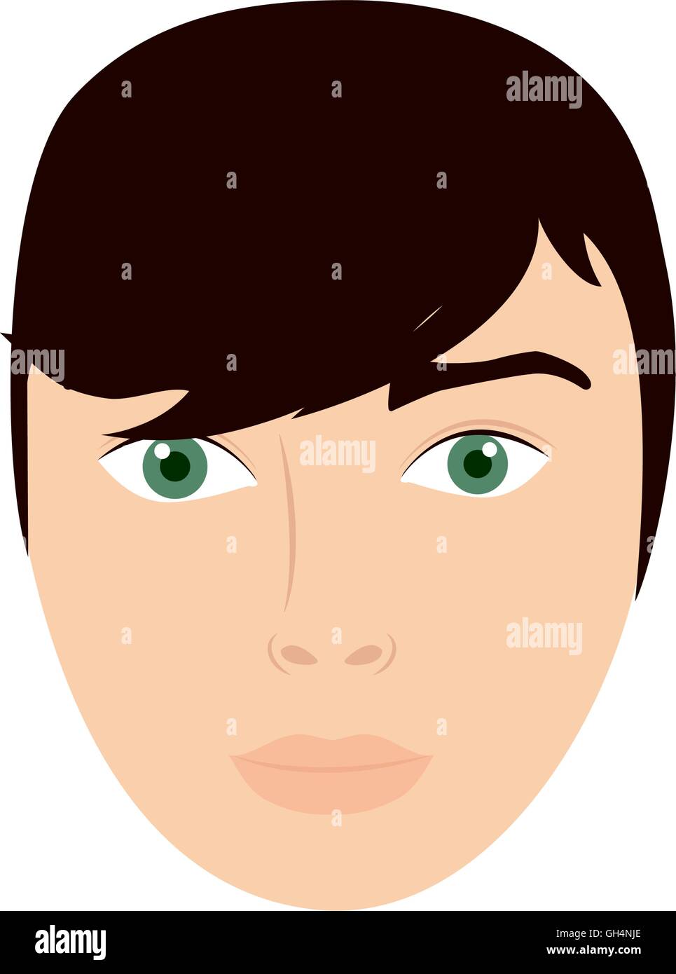 man head male person hair icon. Vector graphic Stock Vector Image & Art ...