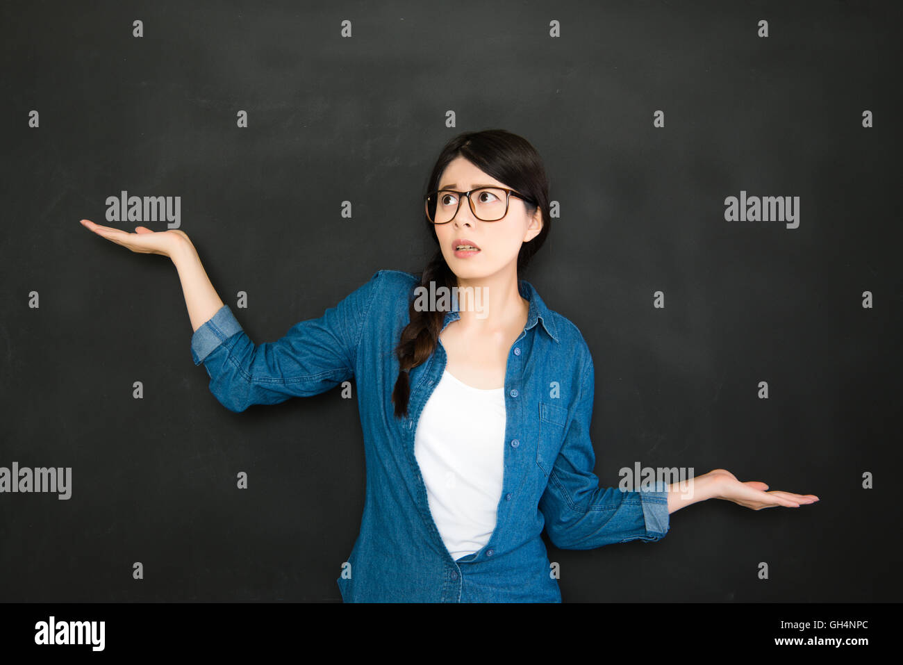 asian university student making decision for the school subject Stock ...