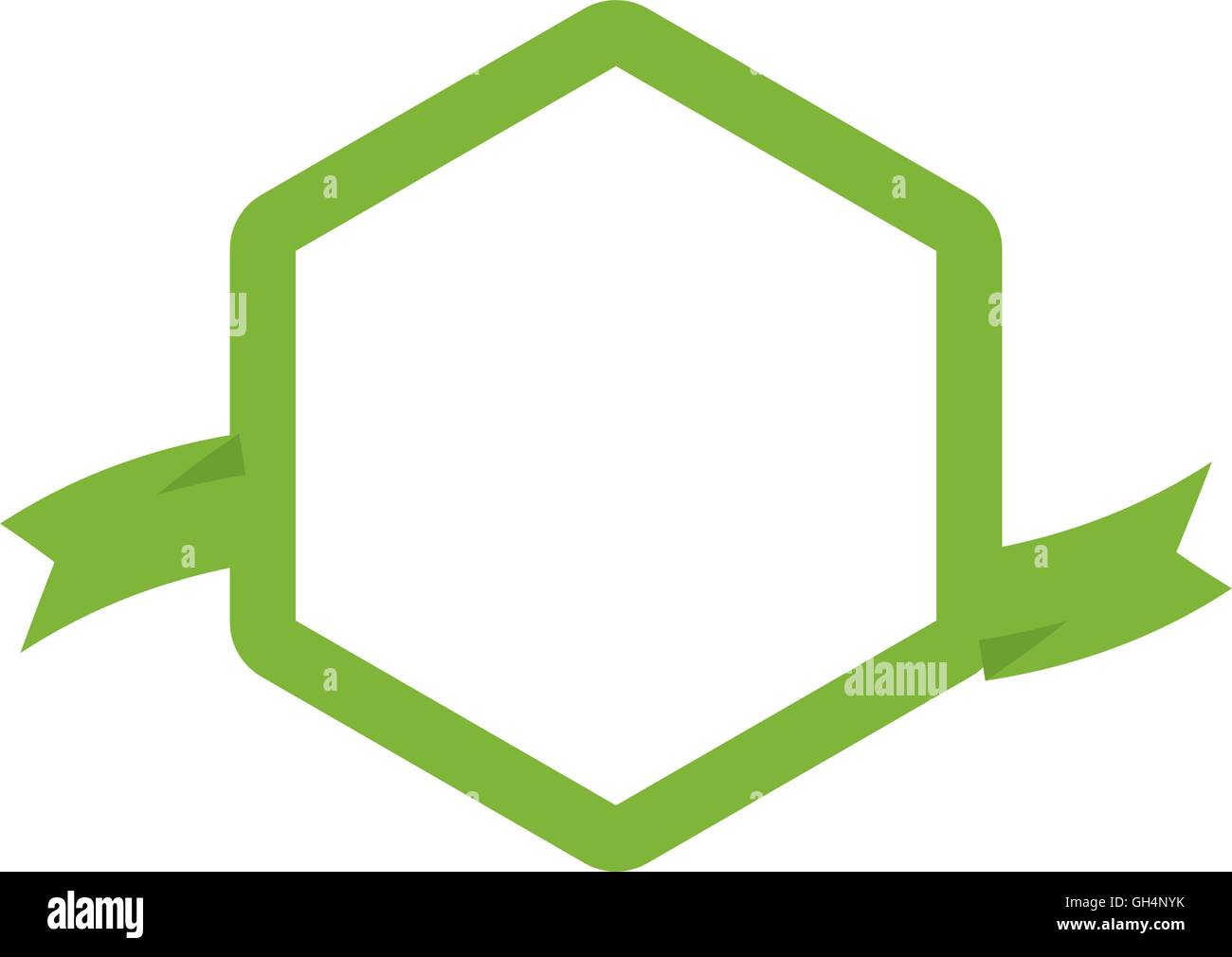 ribbon label banner green icon. Vector graphic Stock Vector Image & Art ...