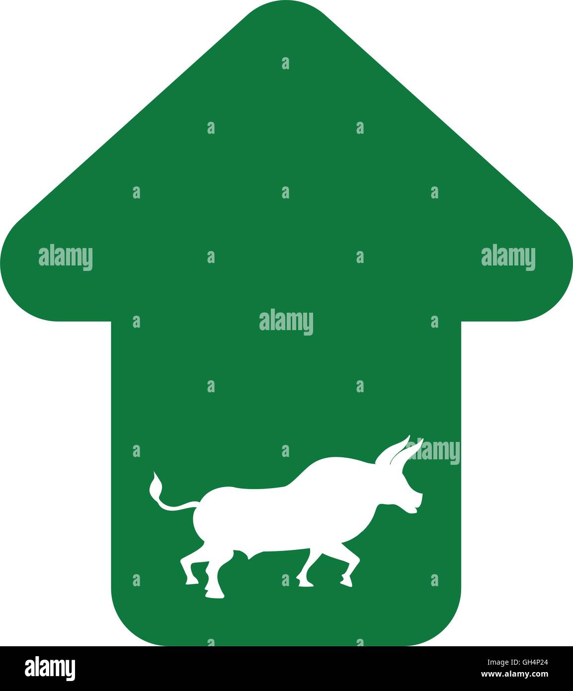 bull infographic profit financial icon. Vector graphic Stock Vector ...