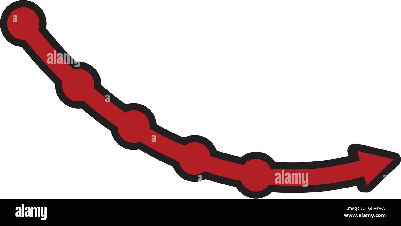 arrow direction infographic shape icon. Vector graphic Stock Vector ...