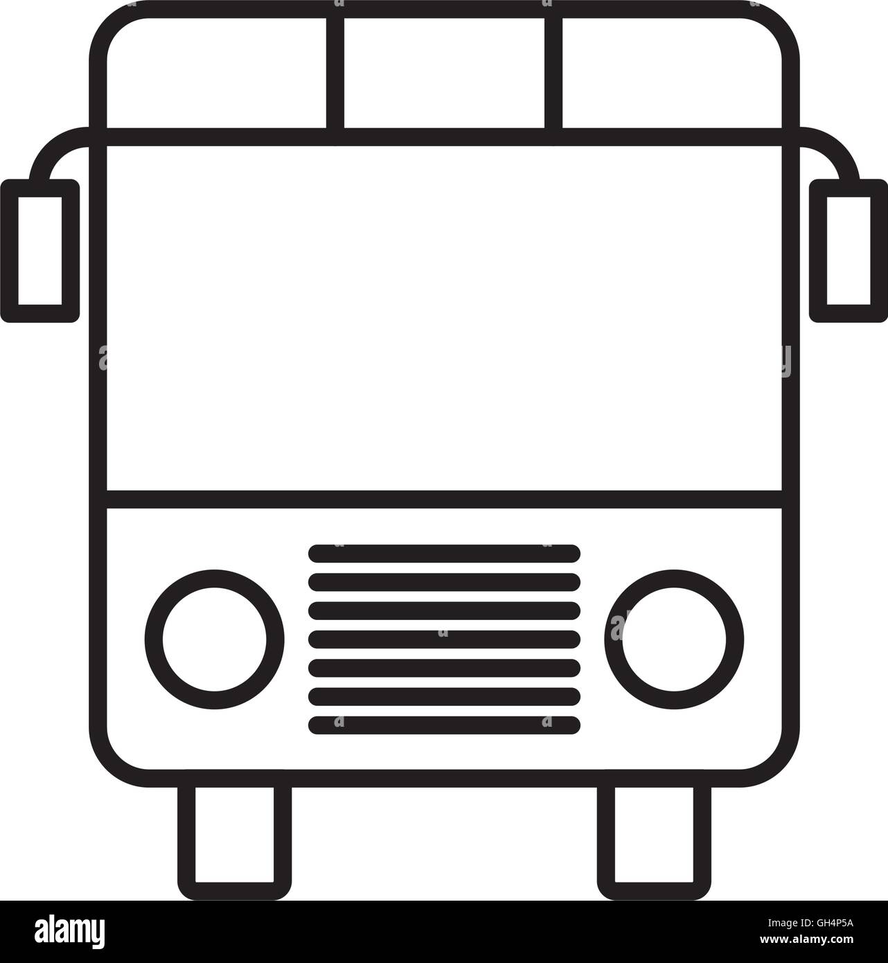 bus transportation vehicle travel icon. Vector graphic Stock Vector ...
