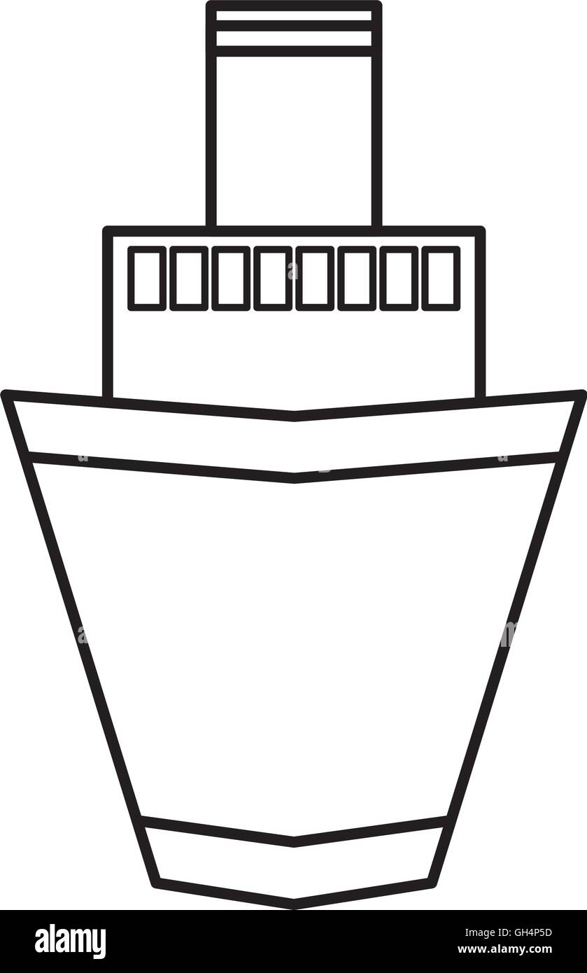 ship transportation vehicle icon. Vector graphic Stock Vector Image ...