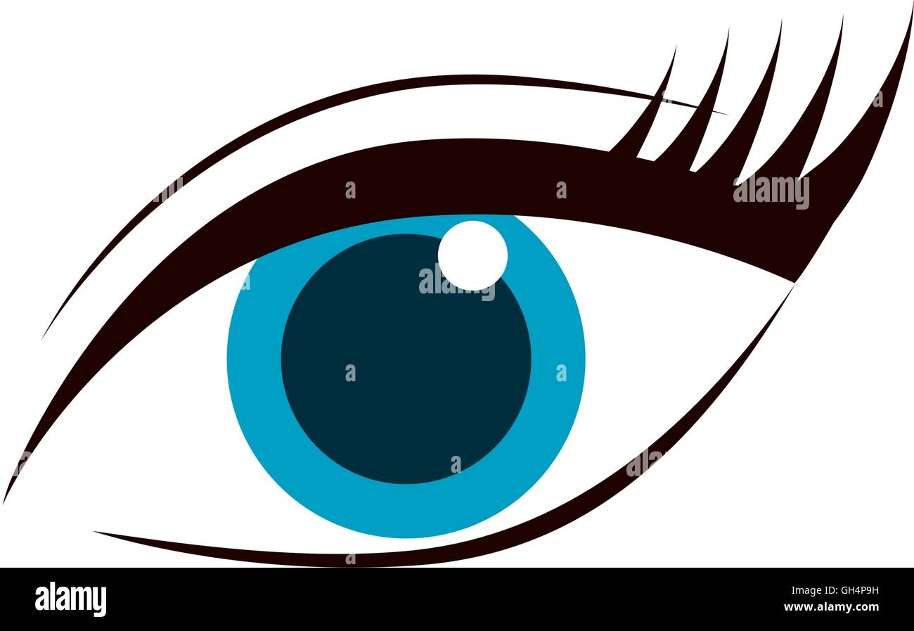 eye female look vision optical icon. Vector graphic Stock Vector Image ...