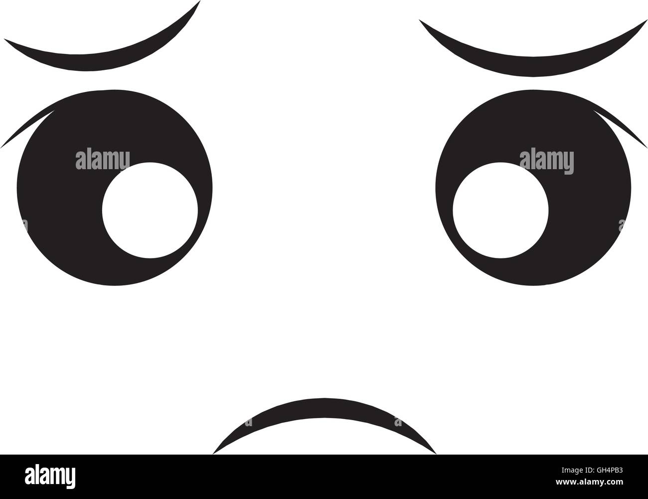sad face cartoon expression icon. Vector graphic Stock Vector Image ... sad face cartoon expression icon. Vector graphic Stock Vector Image ...