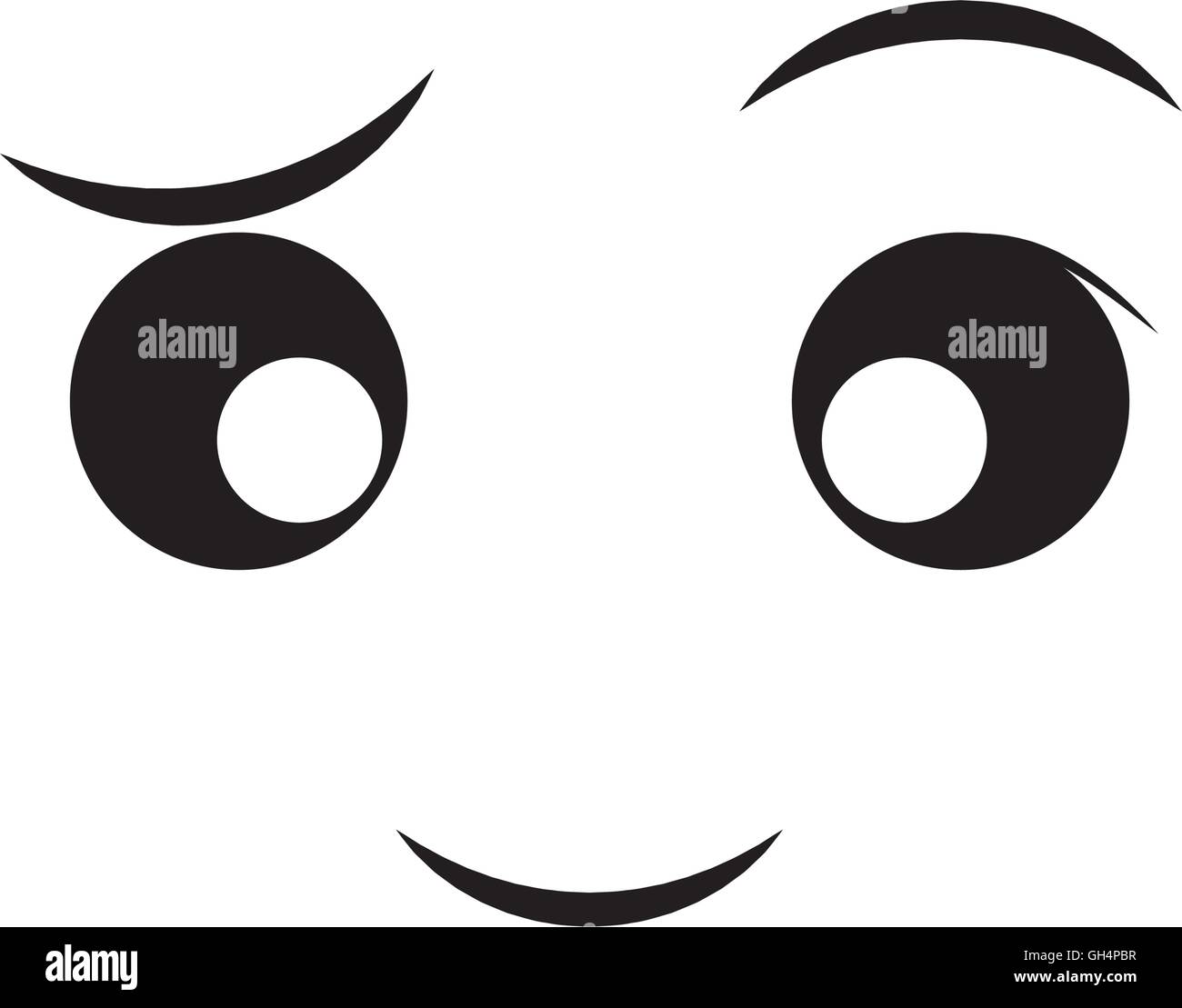 happy face cartoon expression icon. Vector graphic Stock Vector Image ...