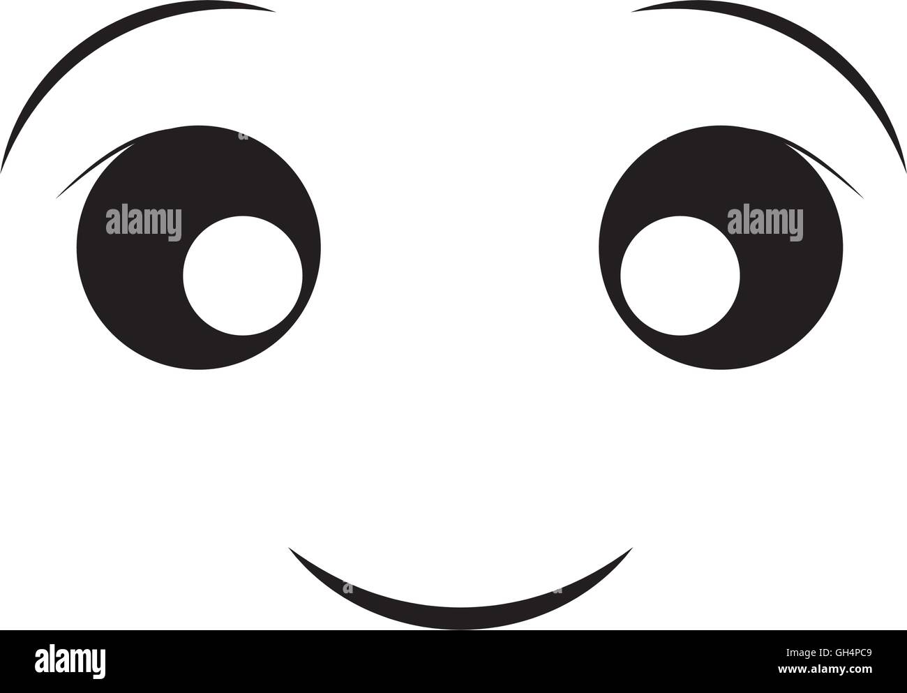 happy face cartoon expression icon. Vector graphic Stock Vector Image ...