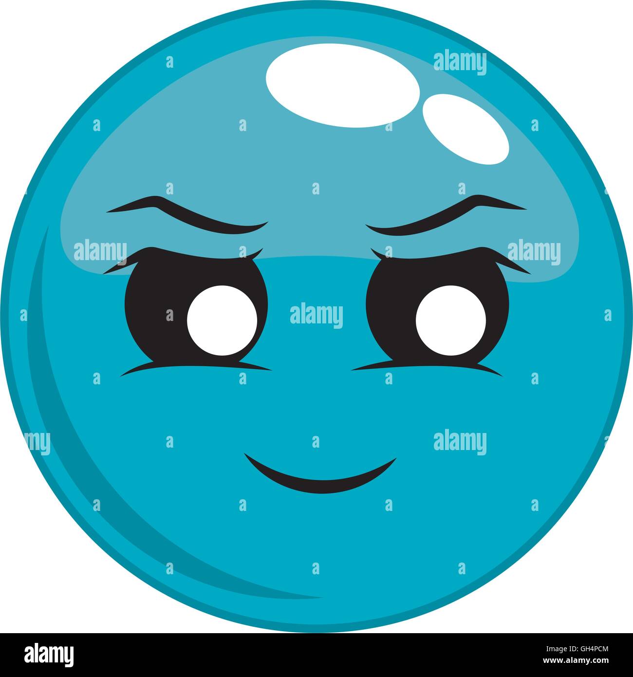 face evil cartoon expression icon. Vector graphic Stock Vector Image ...