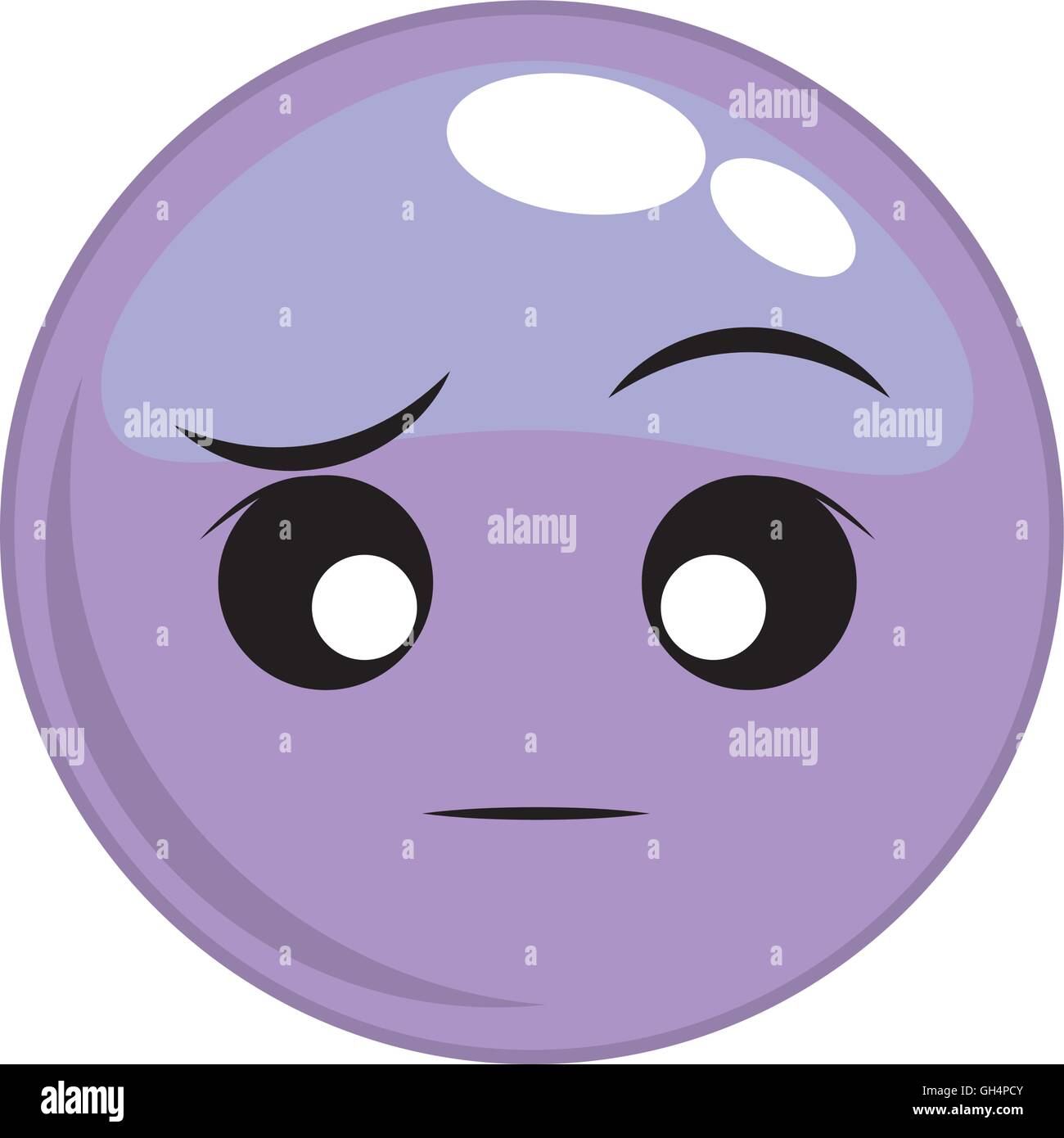 Indifferent emoticon Stock Vector Images - Alamy