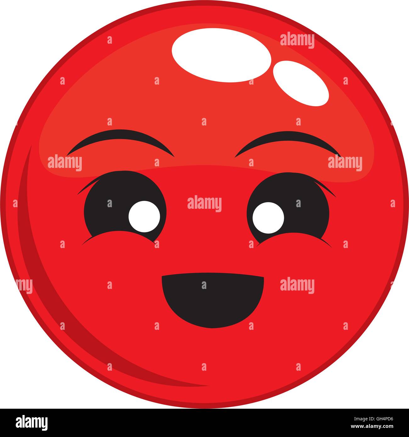 happy face cartoon expression icon. Vector graphic Stock Vector Image ...