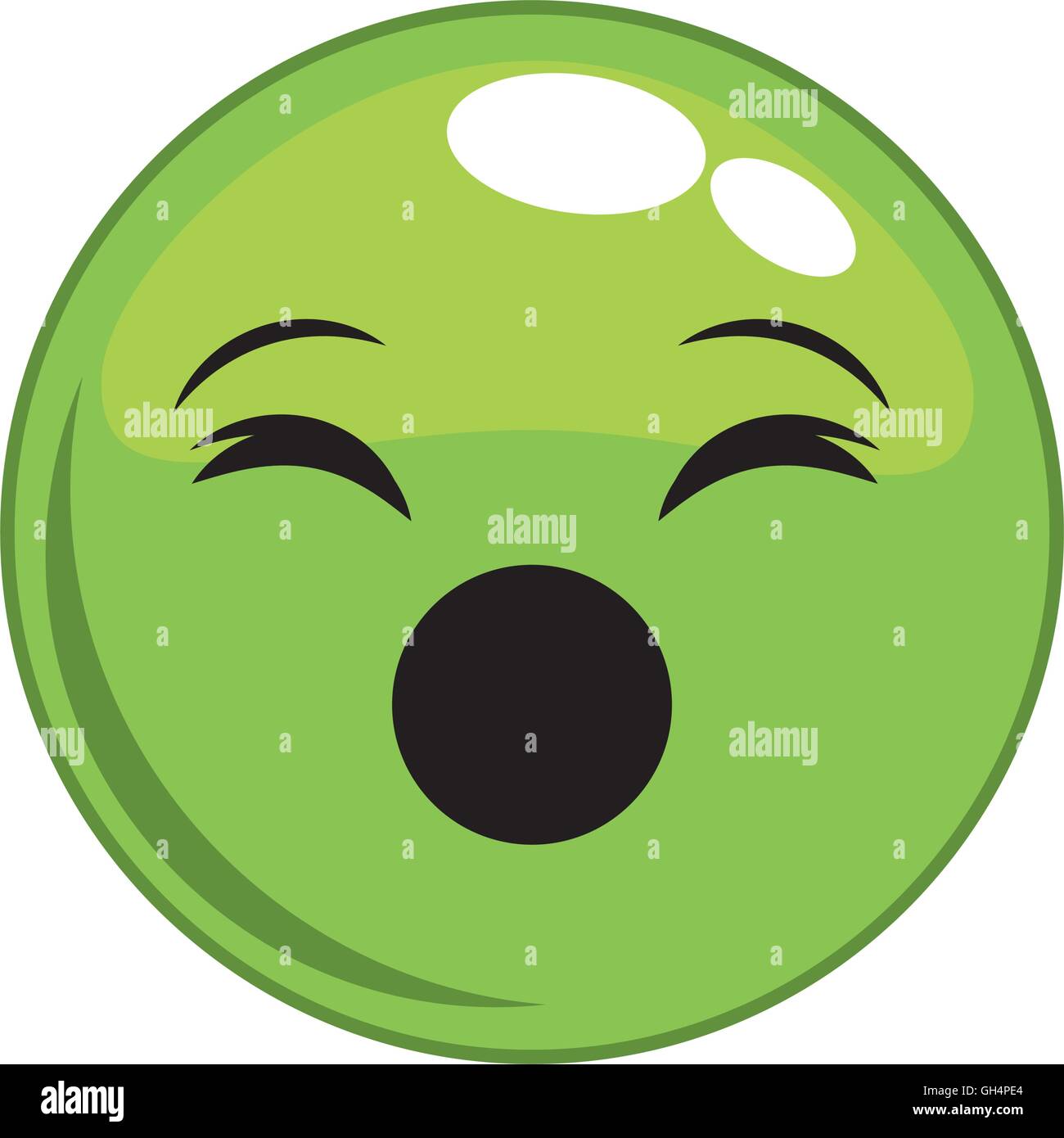 scream face cartoon expression icon. Vector graphic Stock Vector Image ...