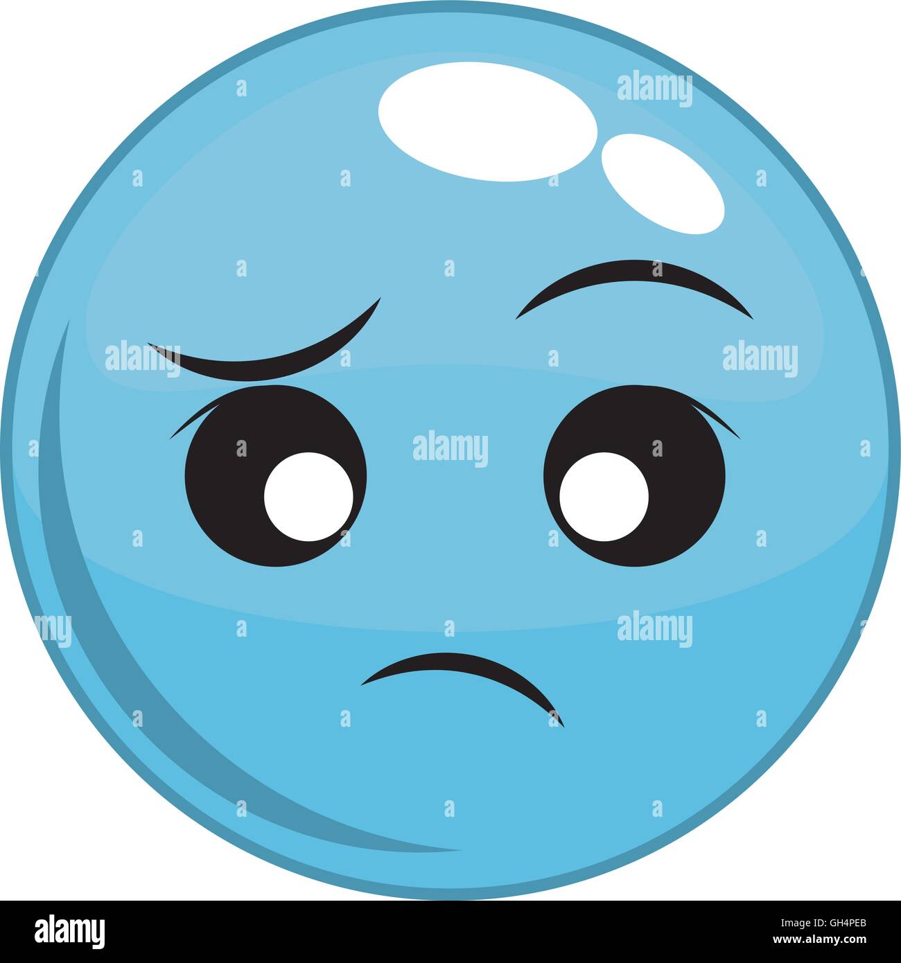 indifferent face cartoon icon. Vector graphic Stock Vector Image & Art ...