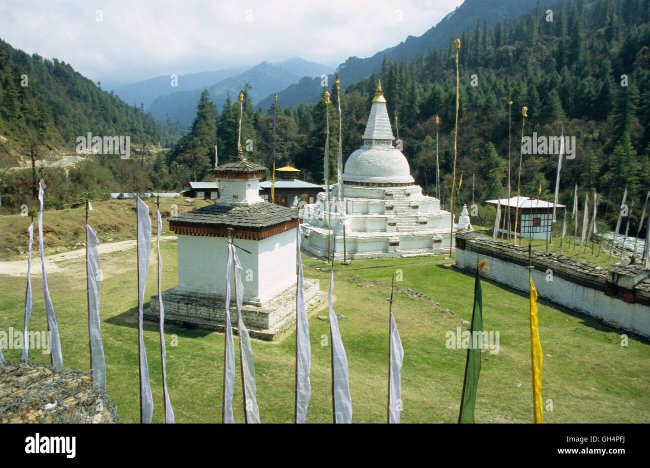 geography / travel, Bhutan, Chendebji Chorten, Trongsa, Asia ...