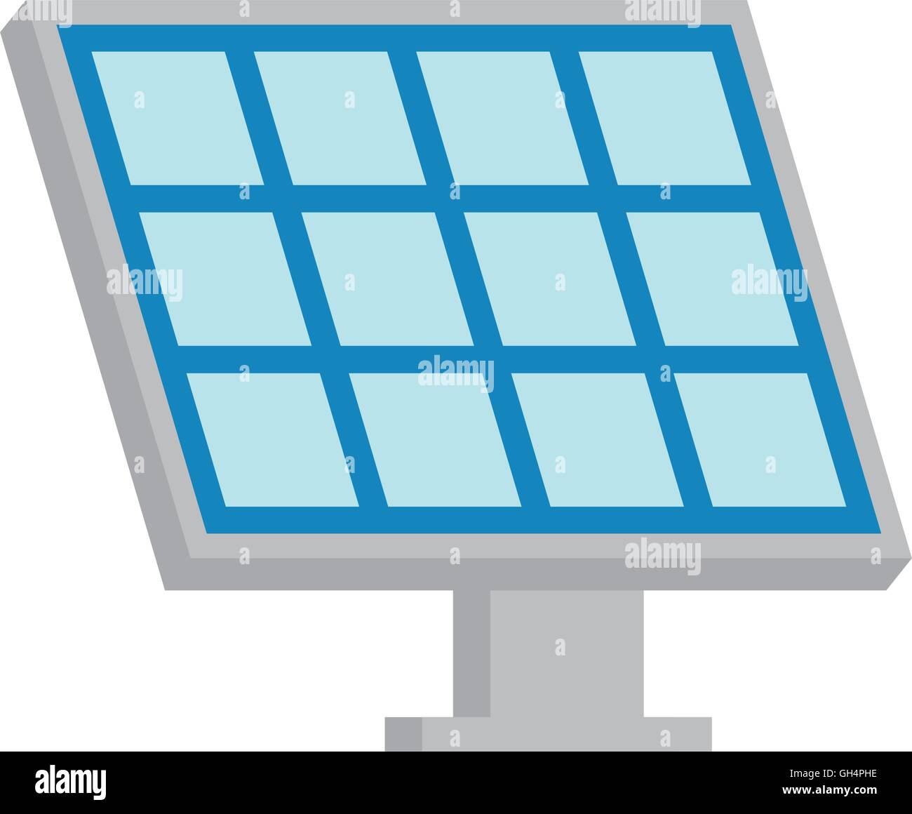 solar panel ecology save renewable icon. Vector graphic Stock Vector ...