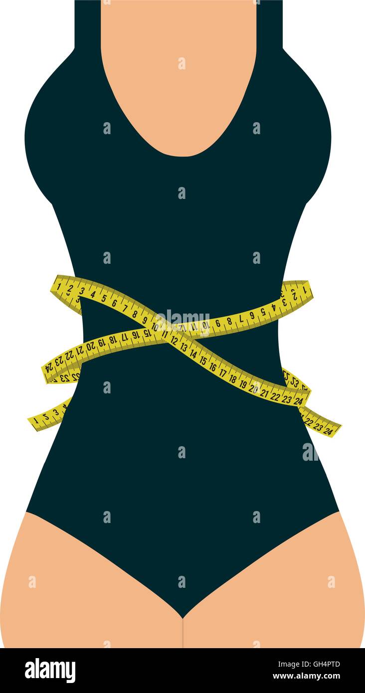 Body length measurement Stock Vector Images - Alamy
