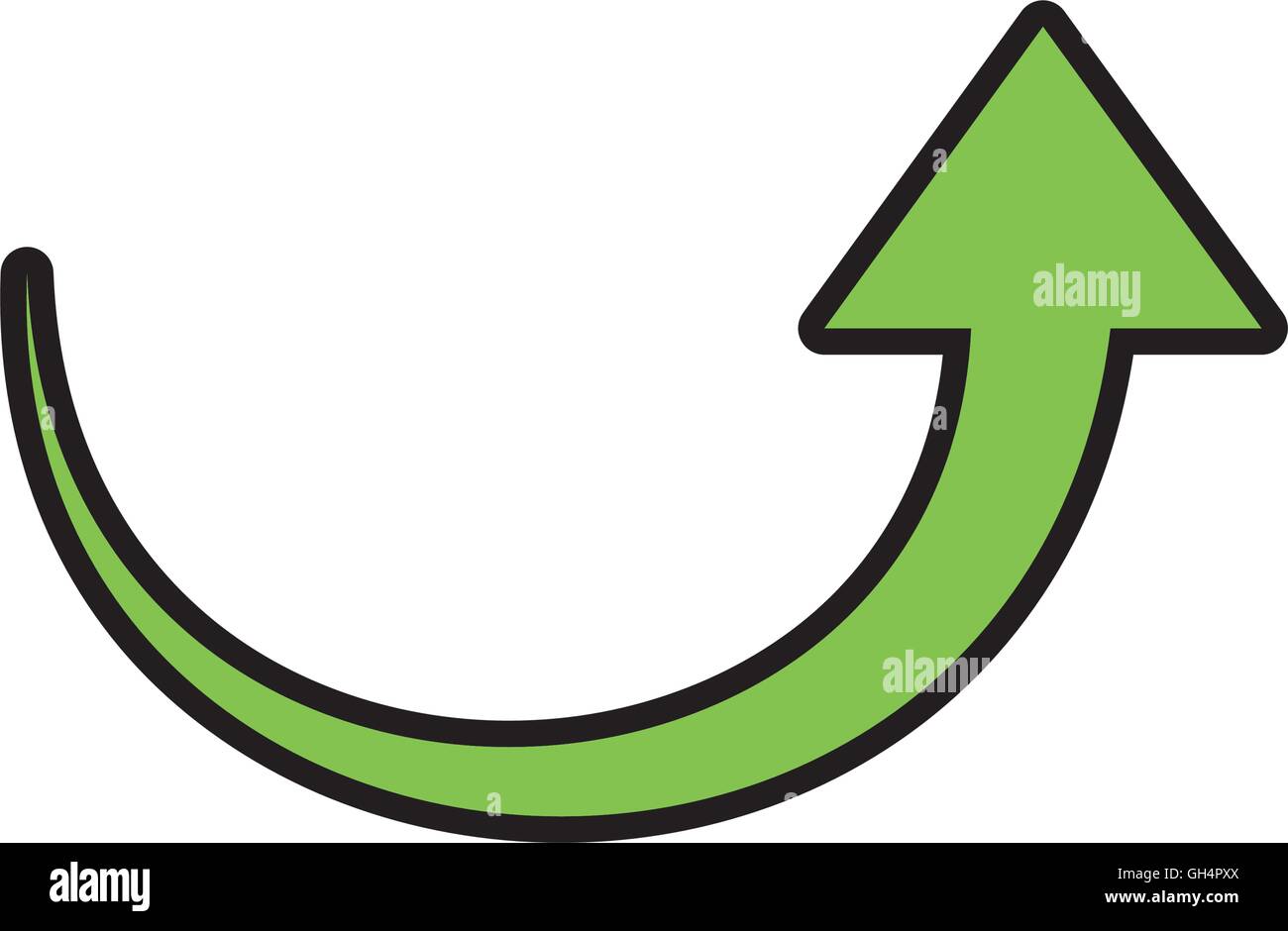 arrow green direction infographic icon. Vector graphic Stock Vector ...