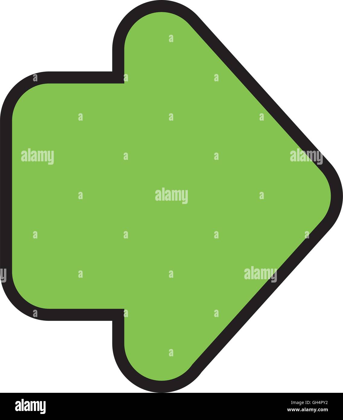 arrow green direction infographic icon. Vector graphic Stock Vector ...