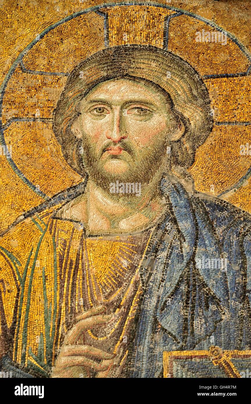 geography / travel, Turkey, mosaic of the Jesus Christ as Pantokrator ...