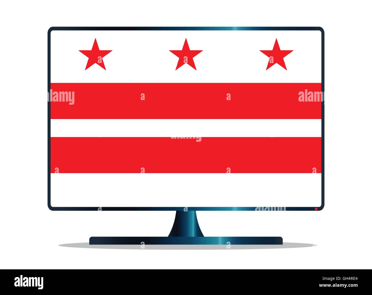Washington dc flag display hi-res stock photography and images - Alamy