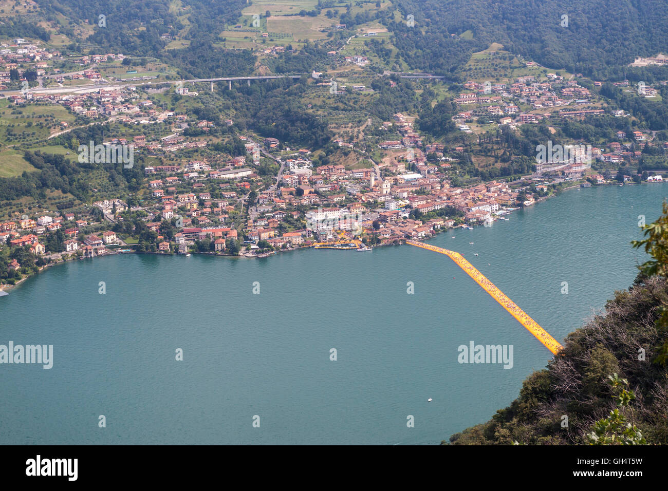 Floating installation created by Christo and Jeanne-Claude artists ...