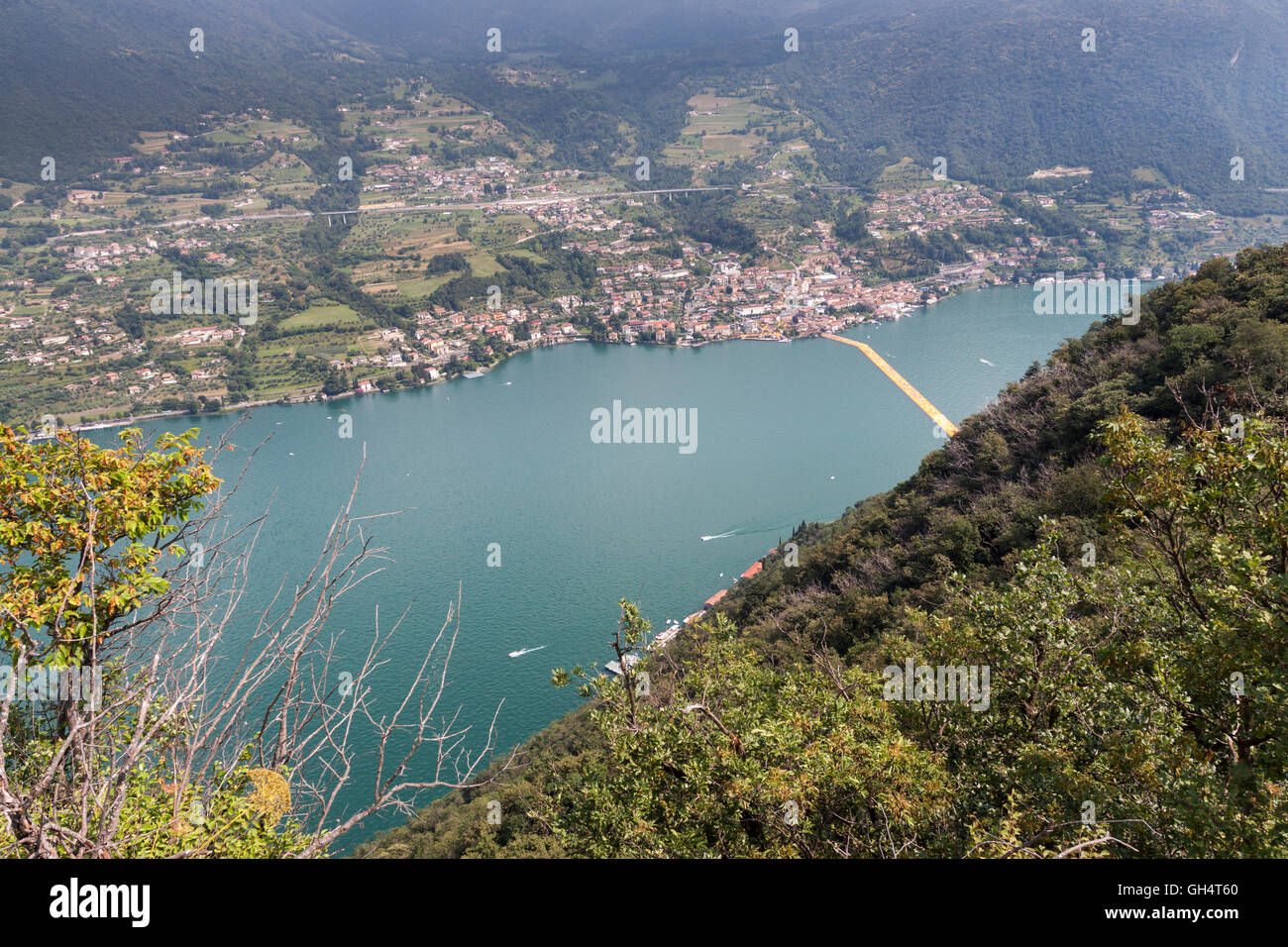 Floating installation created by Christo and Jeanne-Claude artists ...