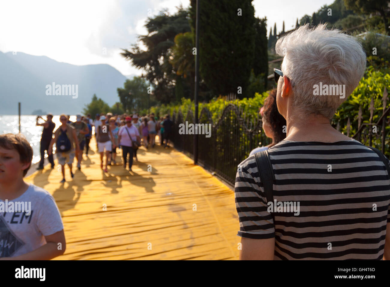 Floating installation created by Christo and Jeanne-Claude artists ...