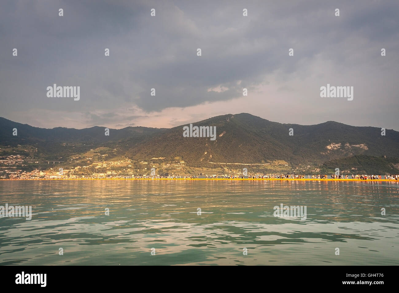 Floating installation created by Christo and Jeanne-Claude artists ...