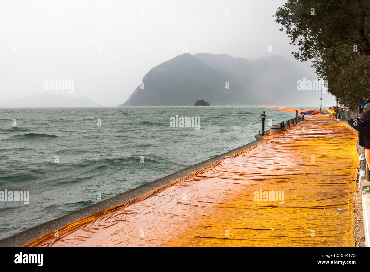 Floating installation created by Christo and Jeanne-Claude artists ...