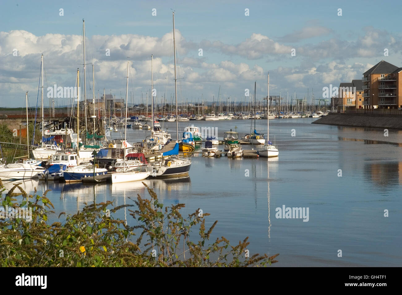 River Ely, Cardiff Bay, looking downstream Stock Photo - Alamy
