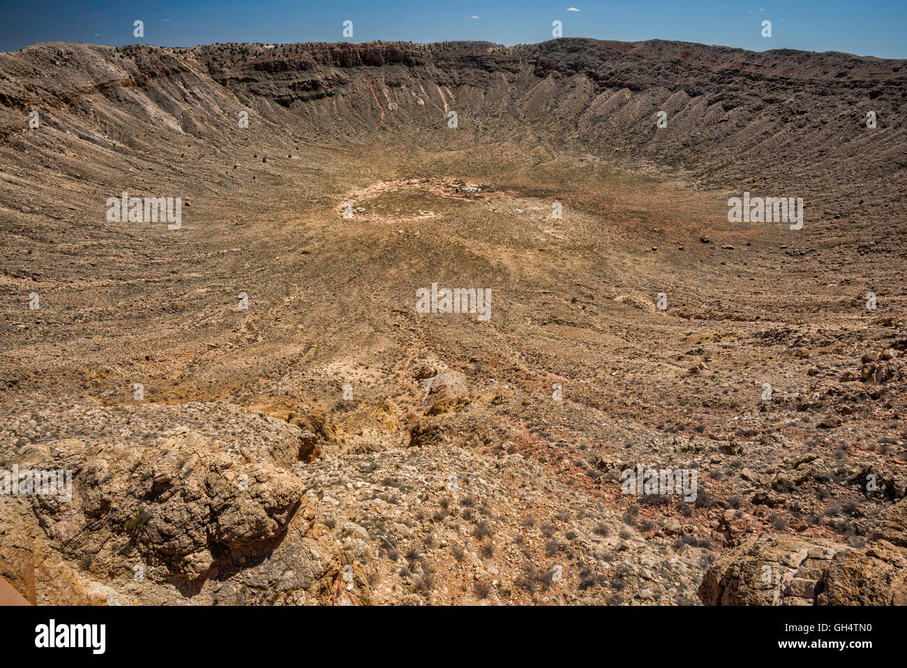 Meteor Crater aka Barringer Crater, seen from lower viewing deck at ...