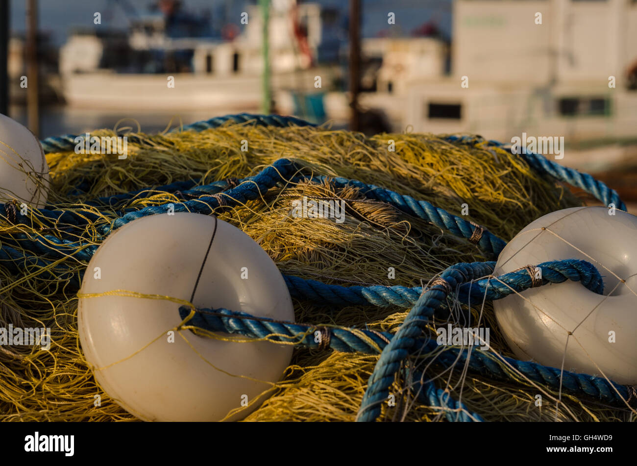 Net in the harbour hi-res stock photography and images - Alamy
