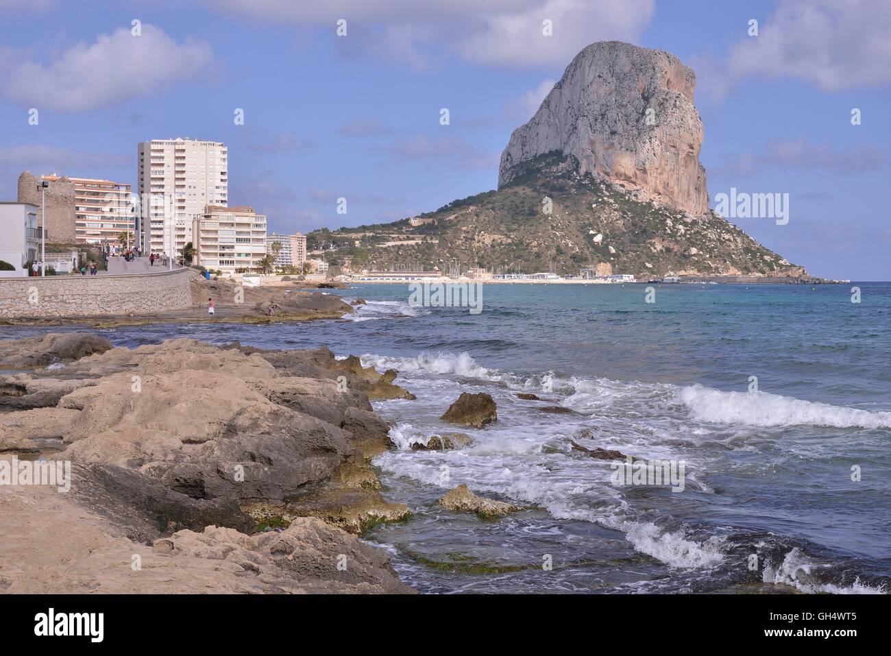 Calpe rock seas hi-res stock photography and images - Alamy