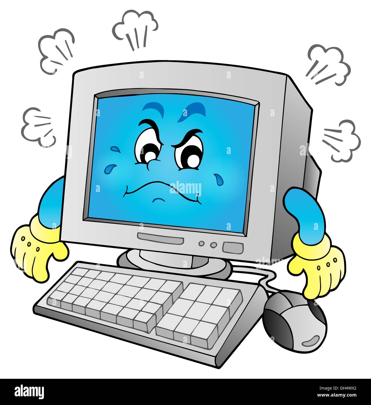 Computer theme image 1 - picture illustration Stock Photo - Alamy