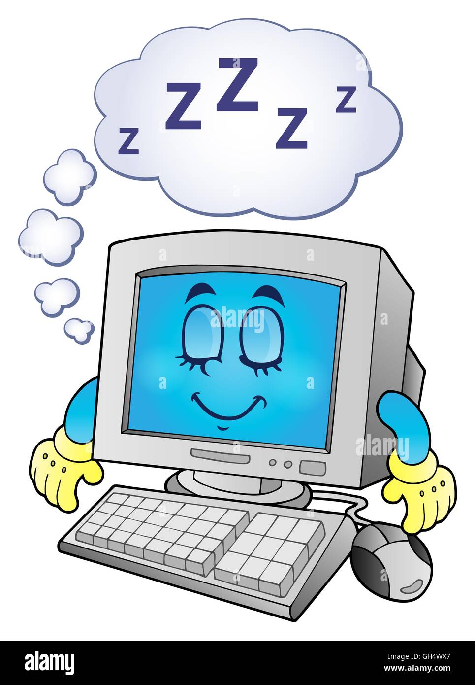 Computer theme image 2 - picture illustration Stock Photo - Alamy