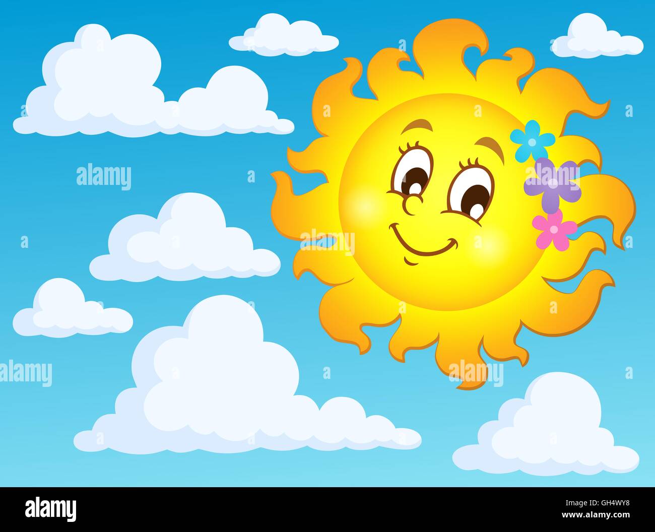 Spring theme cheerful sun picture hi-res stock photography and images ...